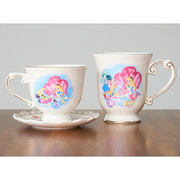 Disney | Dining | New 3 Piece Disney Parks Alice In Wonderland Tea Cup ...